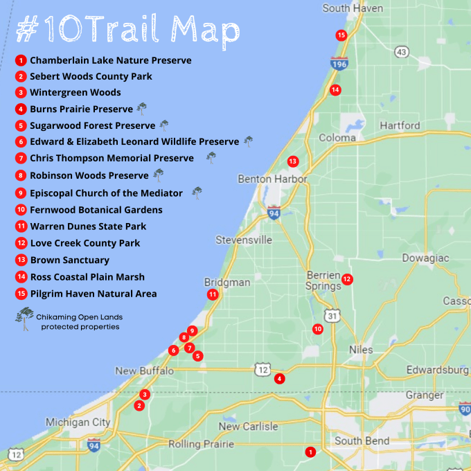 Hiking the Chickaming Open Lands in Michigan – Tumbleweed Pilgrim